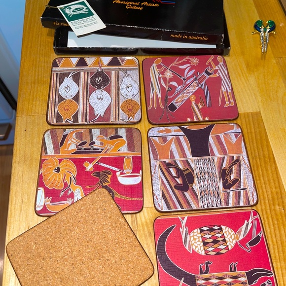 Kitchen | Australian Aboriginal Art Coasters Set | Poshmark